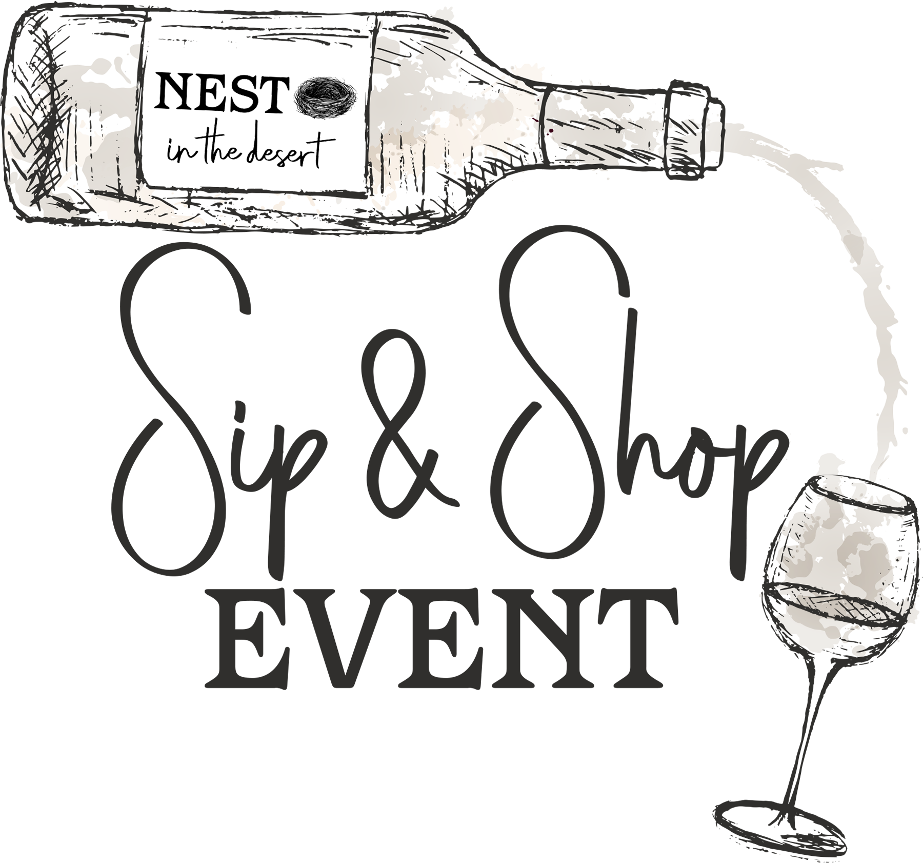 Sip Clipart Black And White